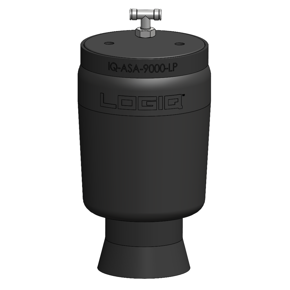 Replacement Air Spring (IQ-ASA-9000-LP) with Tee Fitting